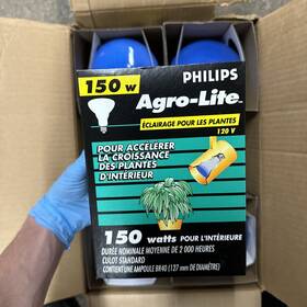 PHILIPS 150BR-AGRO Grow Light Bulb Flood Growlite Plant Lite